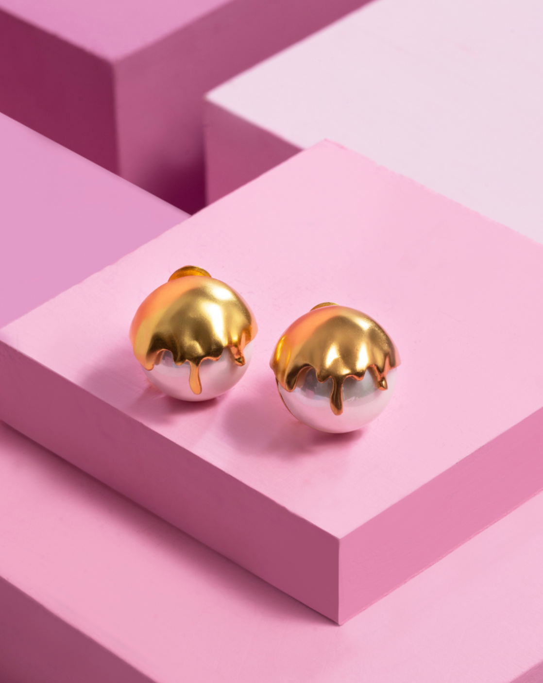 Dune Studs - Golden – Anaash